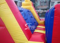 China Commercial Kids Inflatable Obstacle Course 37ft Long with Pillows Slides Tunnels for sale