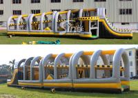 China 24m Inflatable Obstacle Course for Adults Boot Camp Fitness Training with 610g PVC Tarpaulin for sale