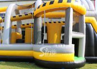 China 24m Inflatable Obstacle Course for Adults Boot Camp Fitness Training with 610g PVC Tarpaulin for sale