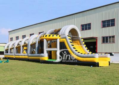 China 24m Inflatable Obstacle Course for Adults Boot Camp Fitness Training with 610g PVC Tarpaulin for sale