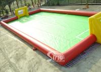 China Commercial Inflatable Soccer Field 20x10x2.2m Flame Retardant PVC for Outdoor Games for sale