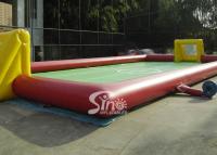 China Commercial Inflatable Soccer Field 20x10x2.2m Flame Retardant PVC for Outdoor Games for sale