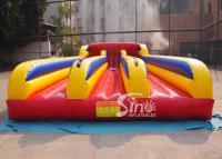 China Commercial 3 Lane Inflatable Bungee Run 610gsm PVC for Outdoor Interactive Sports for sale