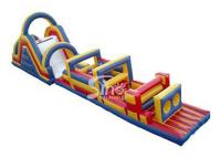 China Giant outdoor kids inflatable interactive game with slide on sale for sale