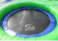China Commercial Inflatable Bossaball Court 16x10m with Center Trampolines for Adults for sale