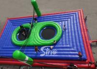 China Commercial Inflatable Bossaball Court 16x10m with Center Trampolines for Adults for sale