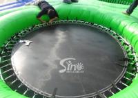 China Commercial Inflatable Bossaball Court 16x10m with Center Trampolines for Adults for sale