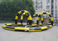 China Custom Inflatable Race Track 20x8x4m for Go Karts Zorb Balls Outdoor Commercial Use for sale