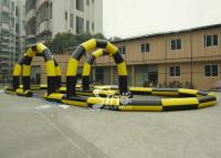 China Custom Inflatable Race Track 20x8x4m for Go Karts Zorb Balls Outdoor Commercial Use for sale