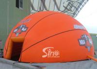 China 8m dia. NBA spread activities hemisphere inflatable dome tent with custom logo printed for sale