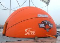 China 8m dia. NBA spread activities hemisphere inflatable dome tent with custom logo printed for sale