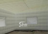 China White Inflatable Cube Tent 6.5x9x3.5m with Removable Windows and Doors for Outdoor Events for sale