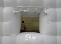 China White Inflatable Cube Tent 6.5x9x3.5m with Removable Windows and Doors for Outdoor Events for sale