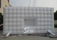 China White Inflatable Cube Tent 6.5x9x3.5m with Removable Windows and Doors for Outdoor Events for sale