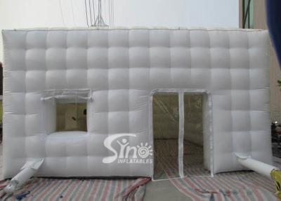 China White Inflatable Cube Tent 6.5x9x3.5m with Removable Windows and Doors for Outdoor Events for sale