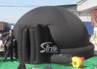 China 5m Black Inflatable Planetarium Dome Tent Portable Outdoor Projection Screen for sale