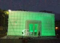 China 20x11m Large Cube Inflatable Wedding Party Tent with LED Lights 300kg for sale