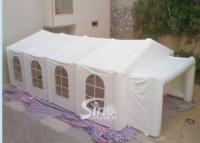 China 10x6m White Inflatable Tent with Big Entrance PVC Tarpaulin for Party Wedding for sale