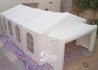 China 10x6m White Inflatable Tent with Big Entrance PVC Tarpaulin for Party Wedding for sale