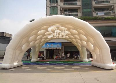 China White Giant Inflatable Spider Tent 10x10x5m with Bubble Windows for Outdoor Events for sale