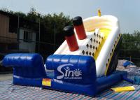 China 21ft High Titanic Ship Inflatable Slide for Kids Outdoor Playground Bounce for sale