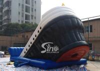 China 21ft High Titanic Ship Inflatable Slide for Kids Outdoor Playground Bounce for sale