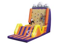 China Customized commercial giant inflatable climbing rock wall for entertainment for sale