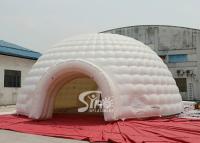 China 10m Diameter 50 Person Inflatable Igloo Dome Tent with Entrance Tunnel PVC Tarpaulin for sale