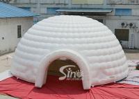China 10m Diameter 50 Person Inflatable Igloo Dome Tent with Entrance Tunnel PVC Tarpaulin for sale