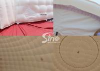 China 10m Diameter 50 Person Inflatable Igloo Dome Tent with Entrance Tunnel PVC Tarpaulin for sale
