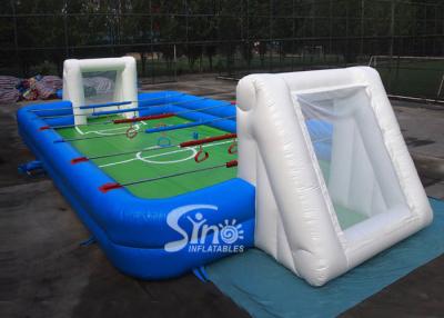 China Commercial Human Inflatable Foosball Arena Court 13x7.5x2.7m for Outdoor Football Activities for sale
