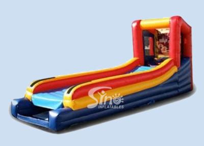 China Amazing kids inflatable skee ball game for rolling N scoring challenge for sale