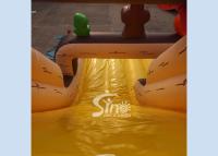 China Noahs Ark Kids Inflatable Bounce House Slide 8m x 4.5m Commercial Grade 18oz PVC for sale