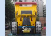 China New construction site giant dump car inflatable slide with EN14960 certification for sale