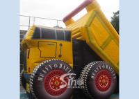 China New construction site giant dump car inflatable slide with EN14960 certification for sale