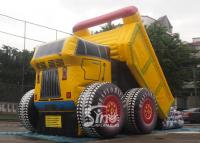 China New construction site giant dump car inflatable slide with EN14960 certification for sale