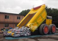 China New construction site giant dump car inflatable slide with EN14960 certification for sale