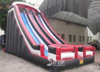 China 25 ft High Commercial Grade Giant Adults Inflatable Double Lane Slide 18 OZ PVC Tarpaulin for sale