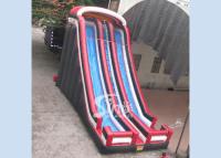 China 25 ft High Commercial Grade Giant Adults Inflatable Double Lane Slide 18 OZ PVC Tarpaulin for sale