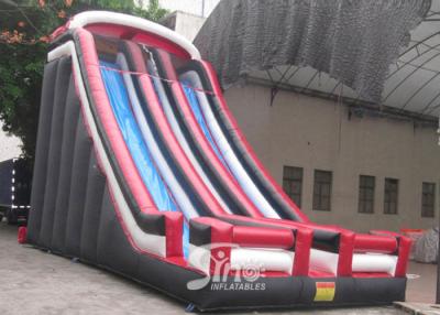 China 25 ft High Commercial Grade Giant Adults Inflatable Double Lane Slide 18 OZ PVC Tarpaulin for sale