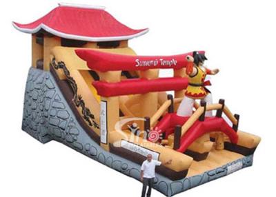 China Giant Samurai Temple Inflatable Castle with Slide 13m x 7.5m Commercial Grade for Outdoor Parties for sale