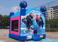 China Commercial Grade Kids Frozen Inflatable Bounce House 13x13x13 ft with Obstacles for Parties for sale