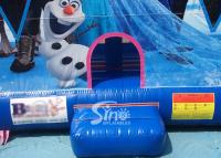 China Commercial Grade Kids Frozen Inflatable Bounce House 13x13x13 ft with Obstacles for Parties for sale