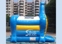 China Blue Mini Giraffe Inflatable Jumper 4m x 3.2m for Kids Party Game Commercial Use for sale