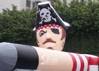 China Commercial Grade Kids Pirate Inflatable Bouncy Castle 5.5m x 3.3m for Outdoor Parties for sale
