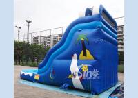 China 17ft Commercial Inflatable Water Slide with Pool Lead Free PVC Tarpaulin for Kids for sale
