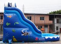China 17ft Commercial Inflatable Water Slide with Pool Lead Free PVC Tarpaulin for Kids for sale
