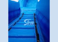 China Commercial Inflatable Water Slide with Pool 24ft x 13ft Ocean Blue for Outdoor Parties for sale