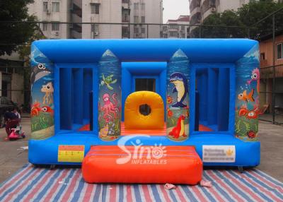 China Durable Blue Kids Inflatable Jumper Flame Retardant For Indoor Use for sale