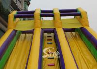 China Commercial 0.55mm PVC Tarpaulin Inflatable Water Slide 9m x 5m for Adults for sale